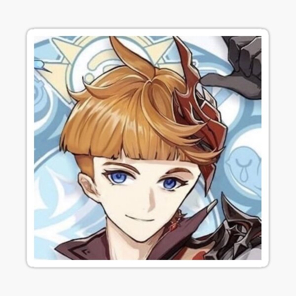 "cursed bowl cut childe" Sticker for Sale by dawnsheep | Redbubble