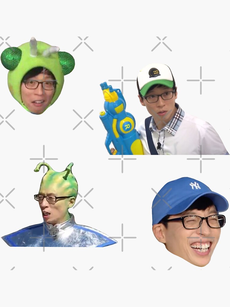 "Running Man Yoo Jae Suk Sticker Pack" Sticker for Sale by pingupop ...