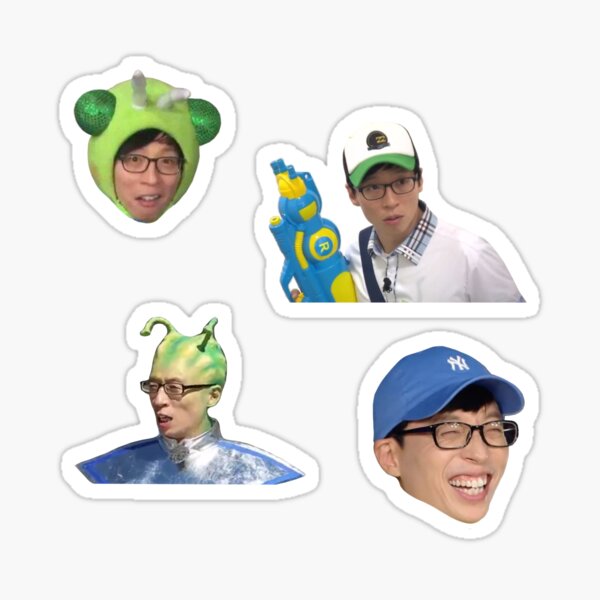 "Running Man Yoo Jae Suk Sticker Pack" Sticker for Sale by pingupop ...