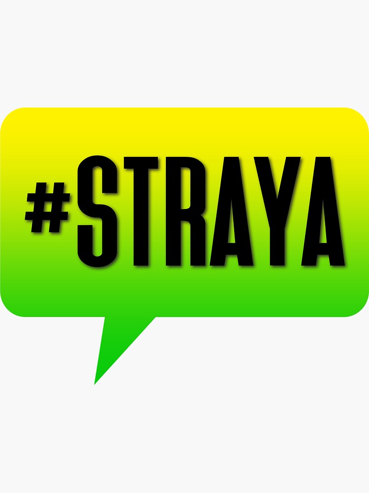"Straya" Sticker for Sale by wolfgirlx | Redbubble