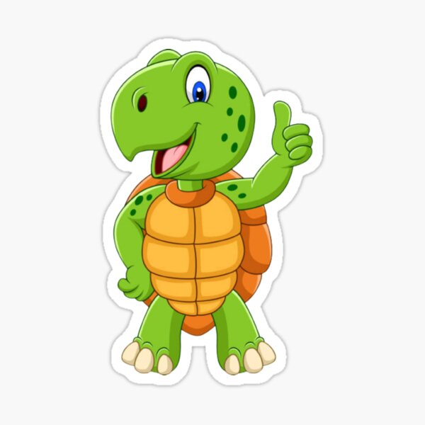 "Optimistic Turtle" Sticker for Sale by efi98 | Redbubble