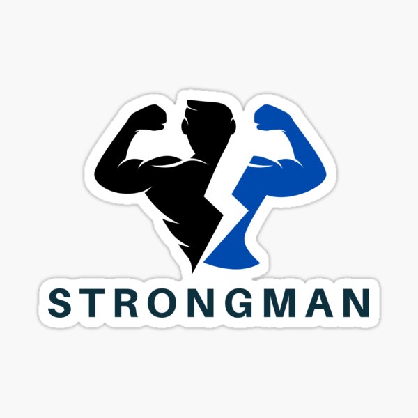"STRONGMAN" Sticker for Sale by Raulrazvan30 | Redbubble