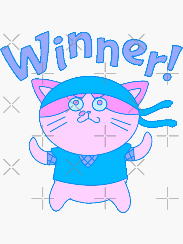 "Winner Sticker, Motivation Feedback Sticker" Sticker for Sale by ...