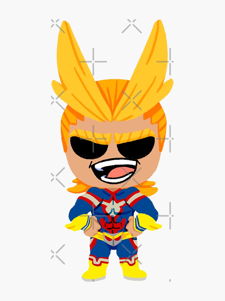 "Chibi All Might" Sticker for Sale by Lanthart | Redbubble