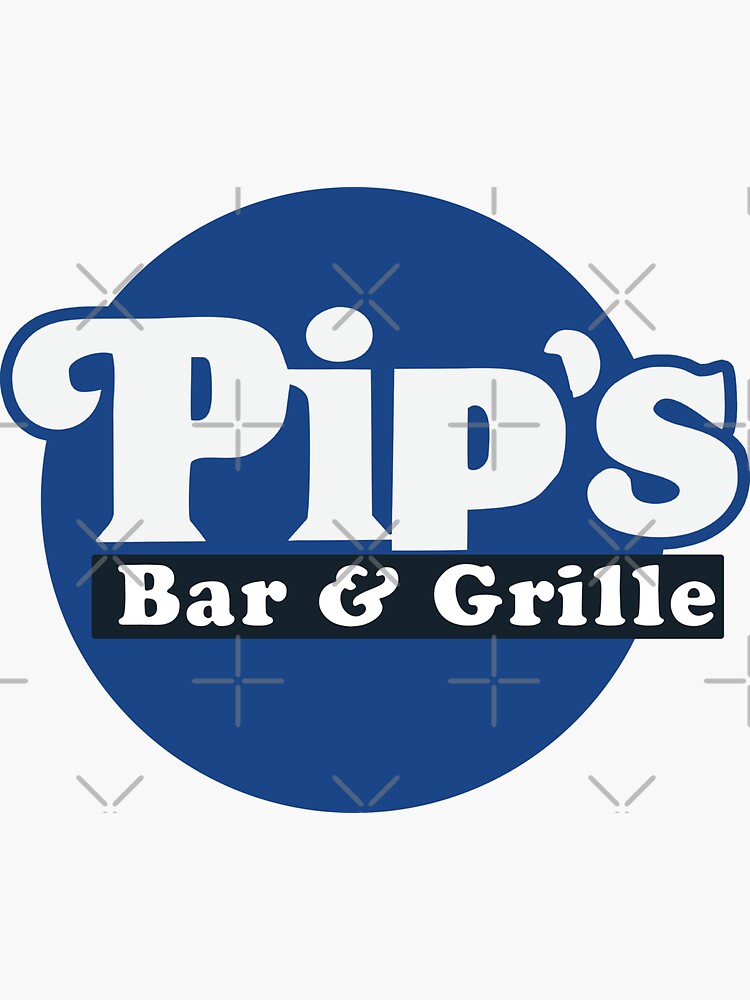 "Severance - Pip's restaurant logo" Sticker for Sale by cultapparatus ...