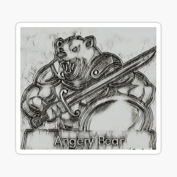 "Angery Bear" Sticker for Sale by Shahzadruttan12 | Redbubble