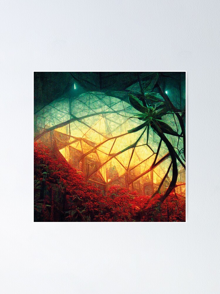 "Bubble Fantasy Flower Plant Heaven Hell Field Cosmos" Poster for Sale ...