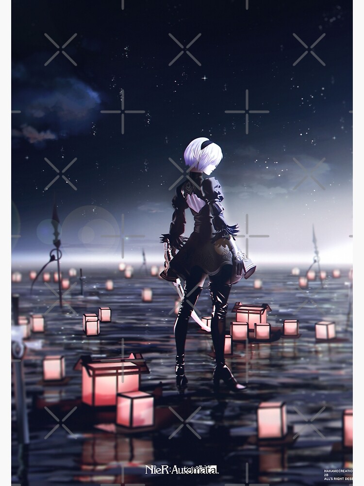 "YoRHa No. 2 Type b. NieR Automata Game Character" Canvas Print for ...