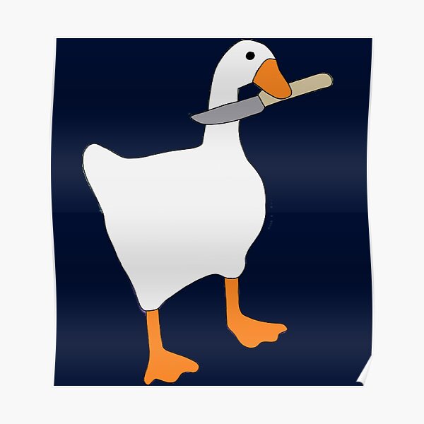 "untitled goose game sticker" Poster for Sale by boscioguidena | Redbubble