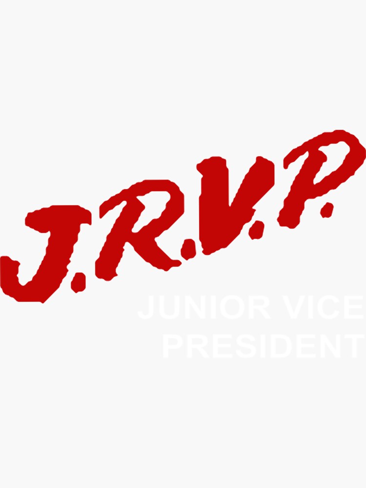 "Jrvp - Junior Vice " Sticker for Sale by ovaccamask | Redbubble