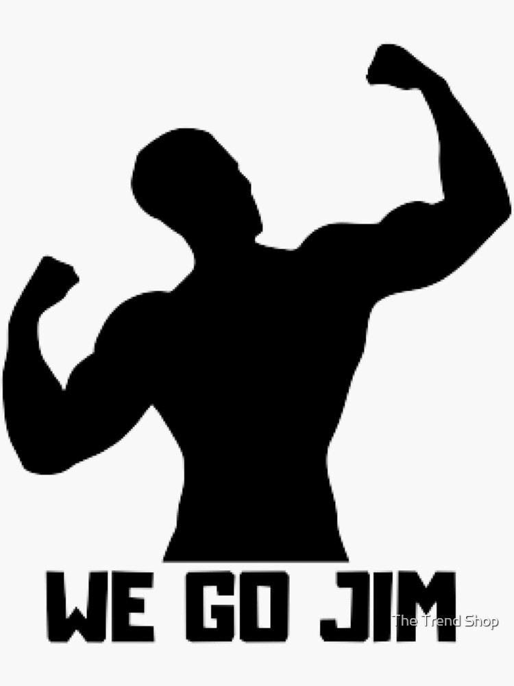 "We go gym" Sticker for Sale by Petsmate | Redbubble