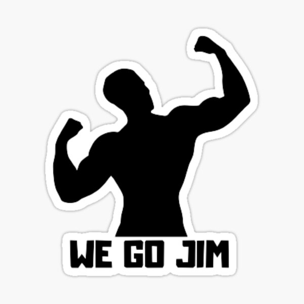 "We go gym" Sticker for Sale by Petsmate | Redbubble