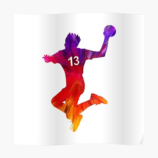 "My colorful handball drawing" Poster for Sale by Blondiabshop | Redbubble