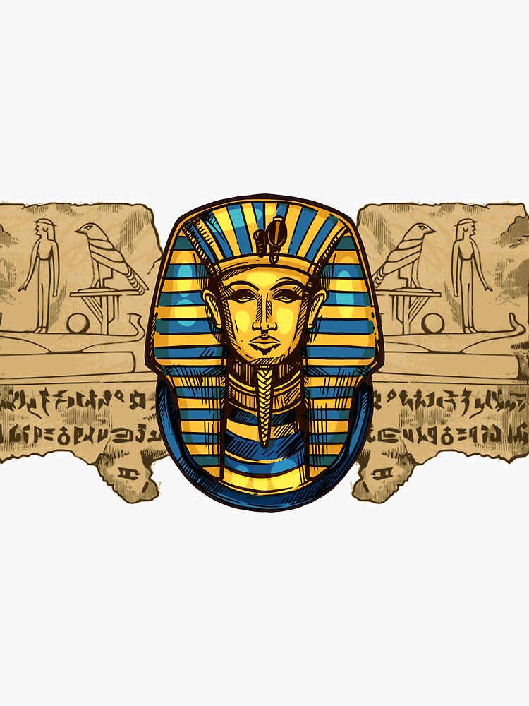 "The Pharaoh Of Ancient Egypt" Sticker for Sale by ArtOfStars | Redbubble