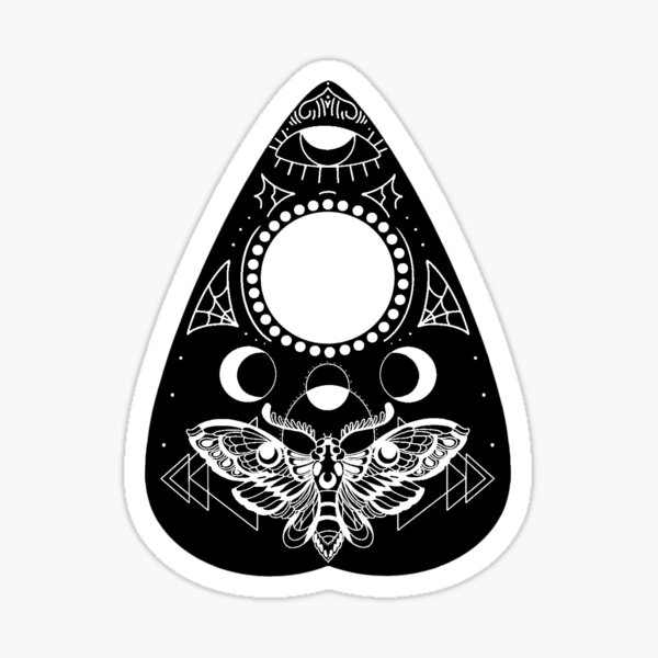 "Lunar Moth Ouija Planchette" Sticker for Sale by EveeMoss | Redbubble