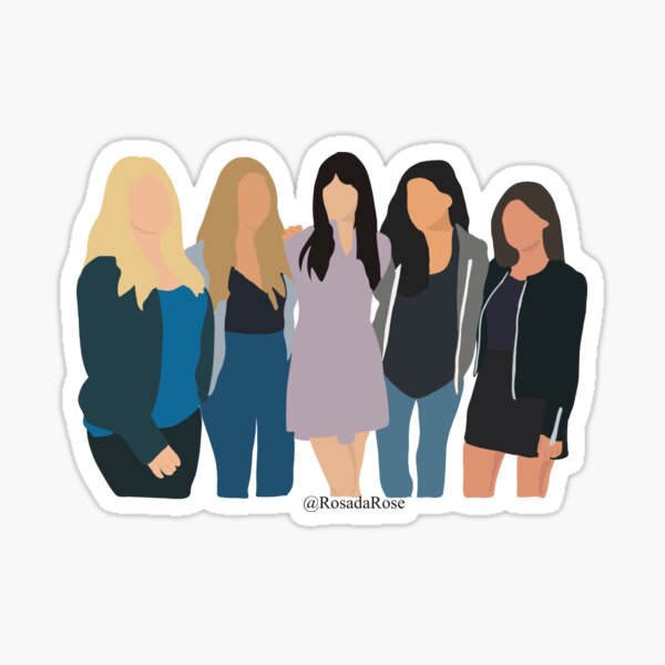 "PLL Girls #6" Sticker for Sale by Rosadarose | Redbubble