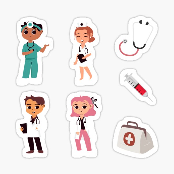 "Hospital Doctor Sticker Pack" Sticker for Sale by Sticker-Palace ...
