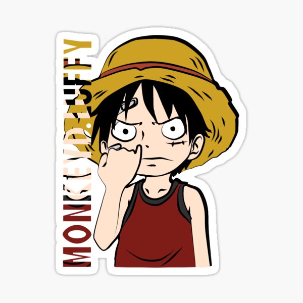 "One Piece Anime_Luffy_Ace" Sticker for Sale by Infinirish | Redbubble