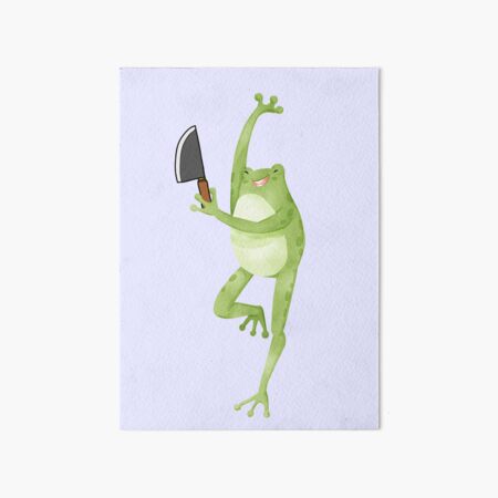 "Cute Cartoon Kawaii Frog holding knife | adorable knife animals ...