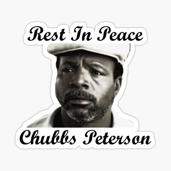 "Rest In Peace Chubbs Peterson Happy Gilmore Sticker" Sticker for Sale ...
