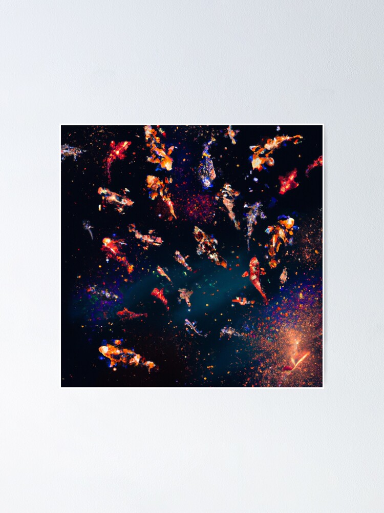"Koi Fish in Space Nebula" Poster for Sale by seatothesky | Redbubble