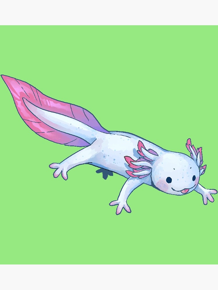 "Minecraft Inspired Axolotl Stiker design" Poster for Sale by ...