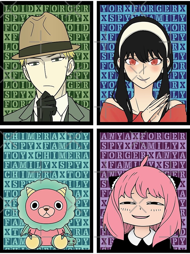 "Spy Family Portrait, Spy X Family " Canvas Print for Sale by ...