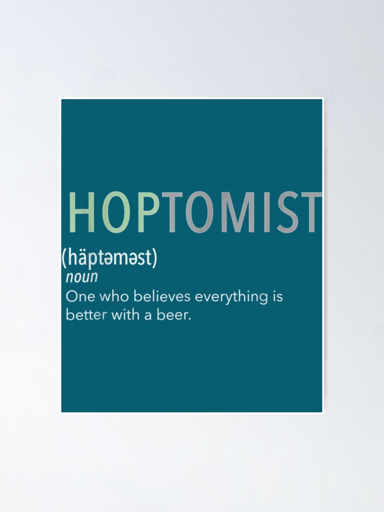 Póster «Cervecería Hoptomist Cerveza artesanal Beber cerveza artesanal ...