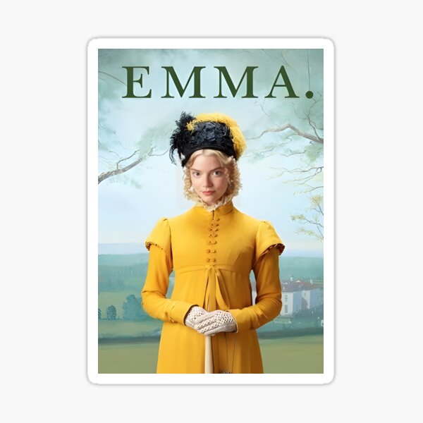 "Emma movie poster" Sticker for Sale by mcmahankristy | Redbubble
