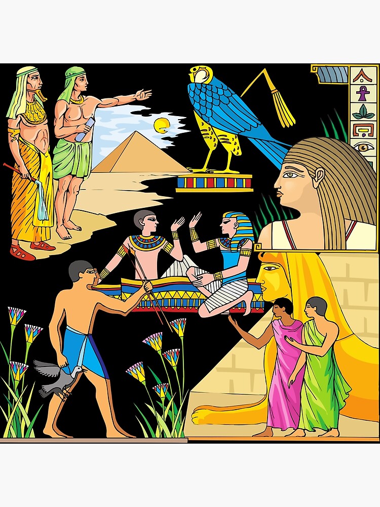 Póster «La vida en el Antiguo Egipto y los Símbolos del Antiguo Egipto ...