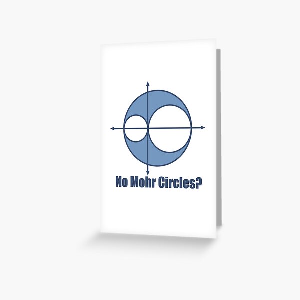 Tarjetas de felicitación «Meme de ingeniería del círculo de Mohr» de ...