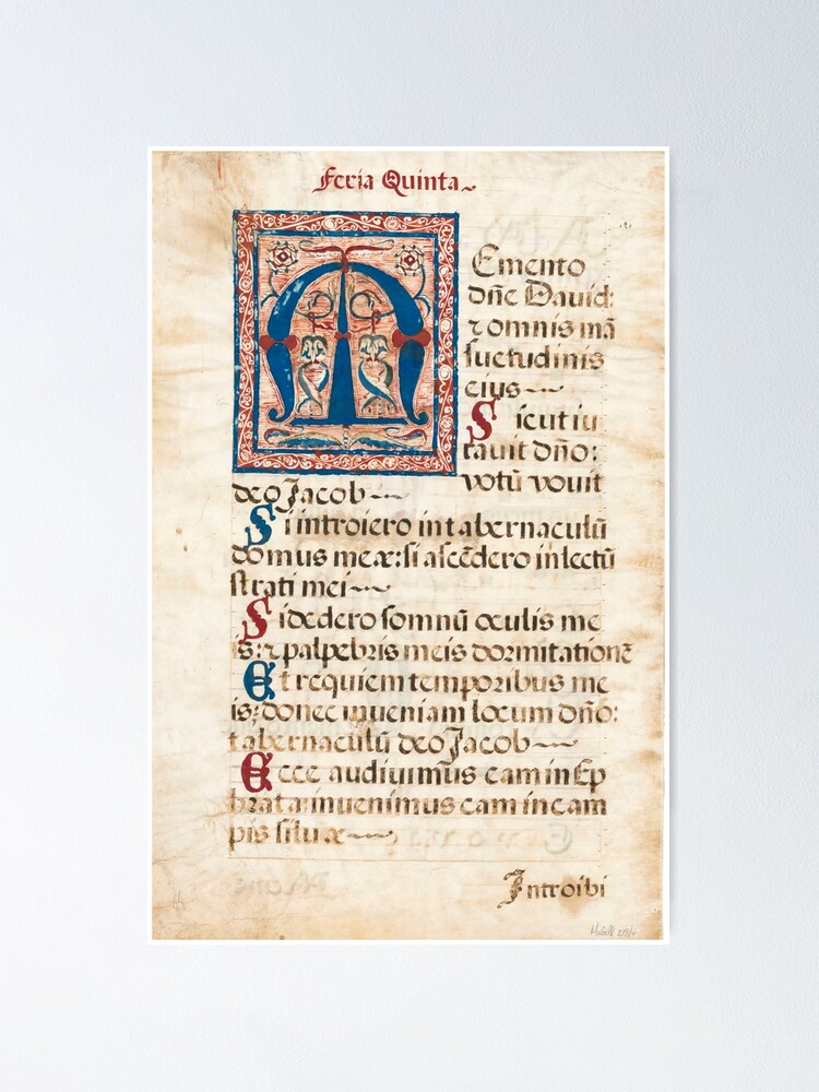 "Gregorian Chant" Poster for Sale by IlluminatedPage | Redbubble