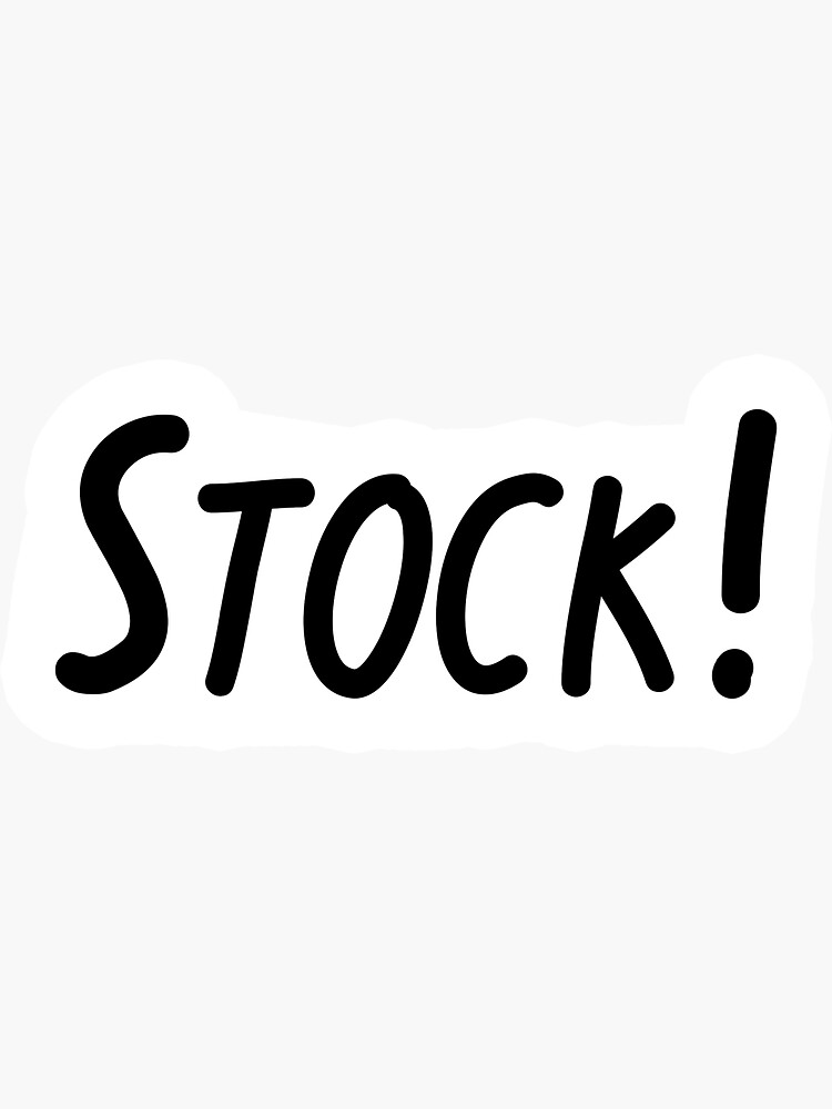 "Stock! car sticker" Sticker for Sale by NaftaIndustries | Redbubble