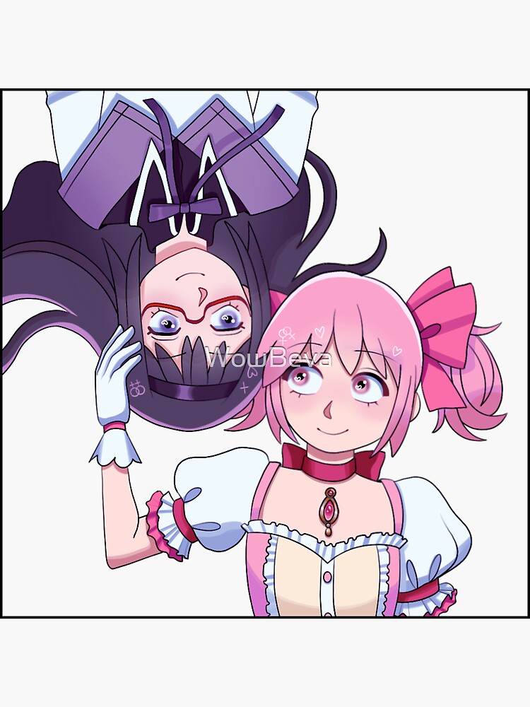 "Madoka Homura Puella Magi" Sticker for Sale by WowBeva | Redbubble