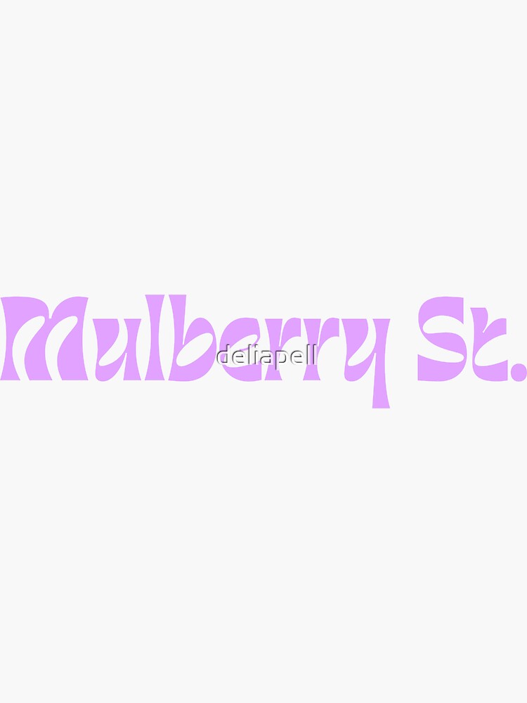 "Mulberry St. Light Purple University of Scranton Street Stickers ...