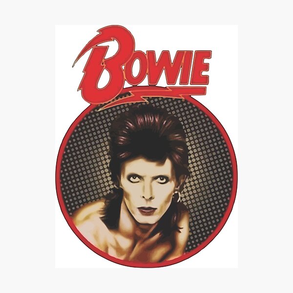 "david bowie logo" Photographic Print for Sale by apimembara99 | Redbubble