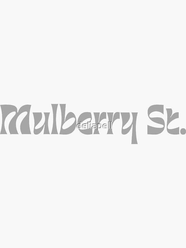 "Mulberry St. Grey University of Scranton Street Stickers " Sticker for ...