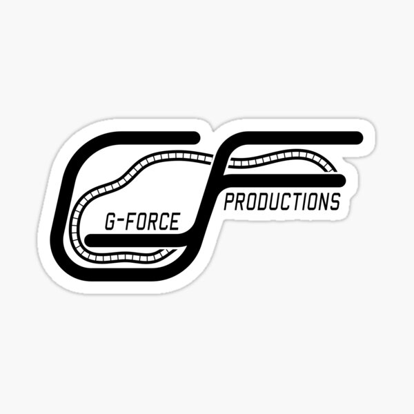 "G-Force Productions Logo" Sticker for Sale by GigaG | Redbubble