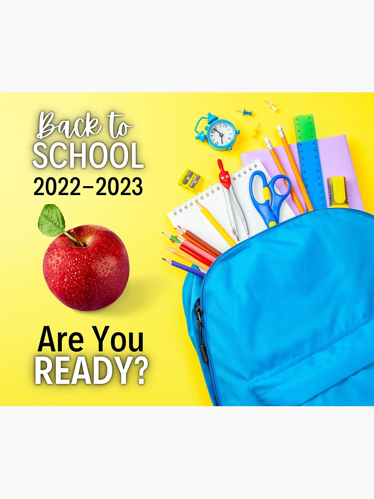 "Back To School 2022-2023" Sticker for Sale by SaidMarket | Redbubble