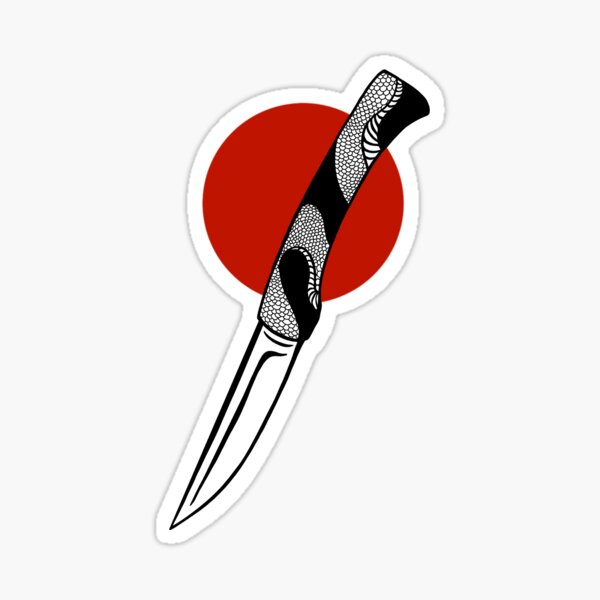 "Snake Knife Japanese Aesthetic" Sticker for Sale by danielaaagomes ...