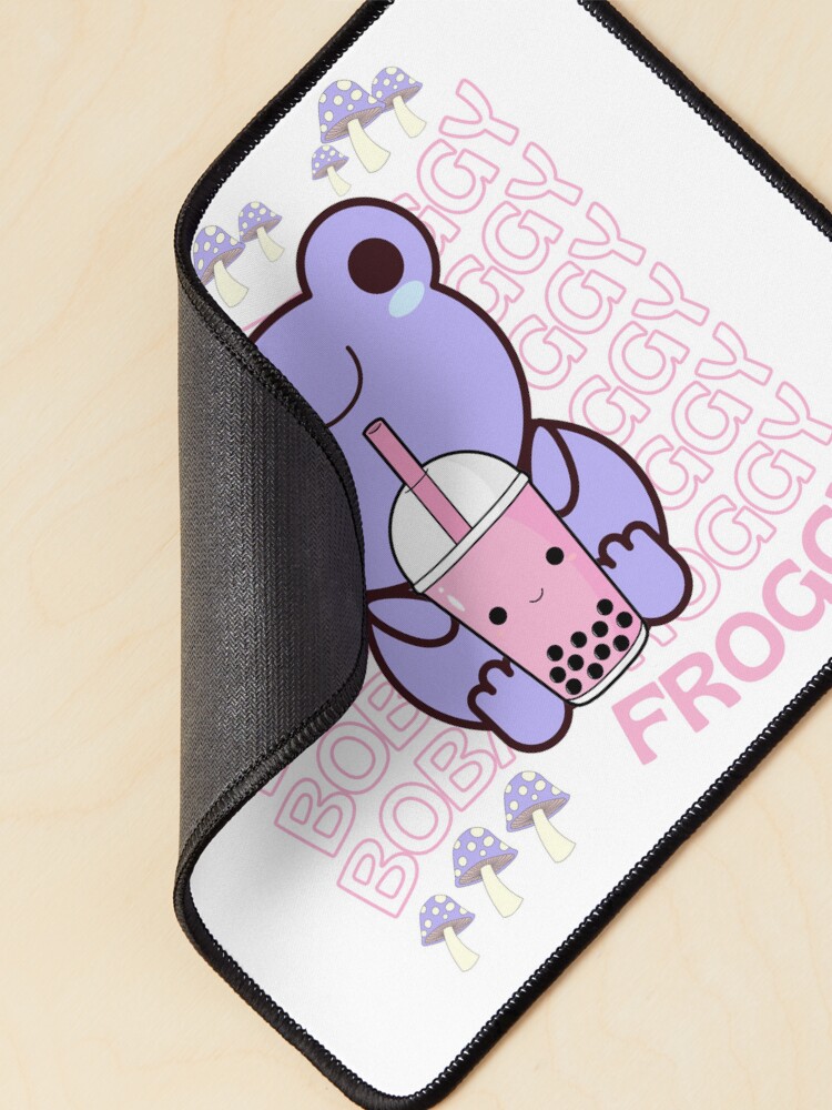 "Cute Cartoon Kawaii Frog drinking Boba Tea | adorable Boba animals ...