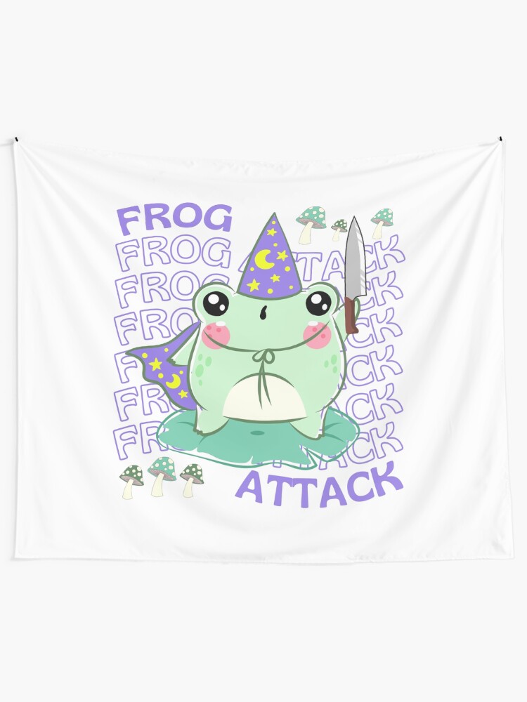 "Cute Cartoon Kawaii Frog holding knife | adorable knife animals ...