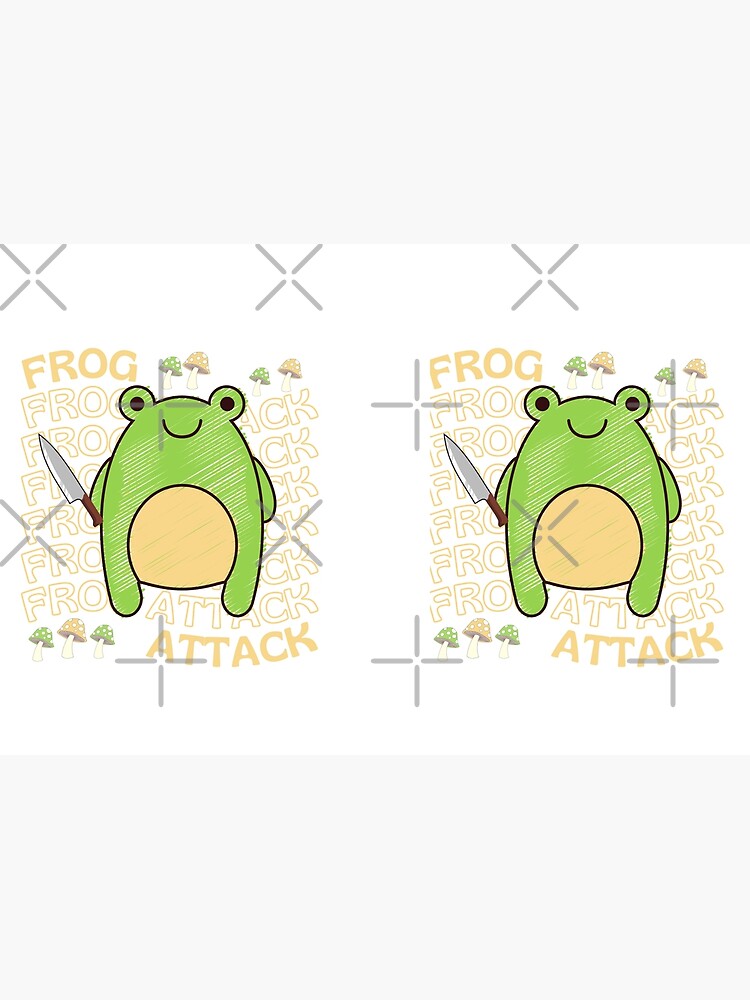 "Cute Cartoon Kawaii Frog holding knife | adorable knife animals ...