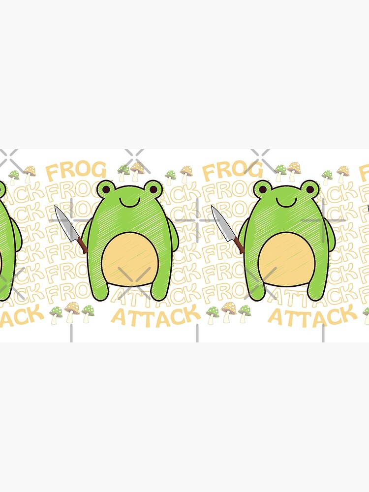 "Cute Cartoon Kawaii Frog holding knife | adorable knife animals ...