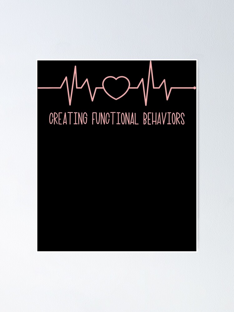 "Aba Cute Creating Functional Behaviors " Poster for Sale by judyufmi ...