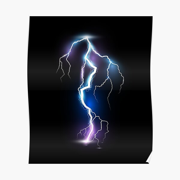 "Lightning Lightning Thunderstorm" Poster for Sale by mooon85 | Redbubble
