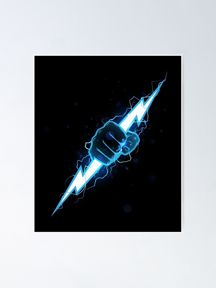 "Lightning Lightning Power Electricity" Poster for Sale by mooon85 | Redbubble