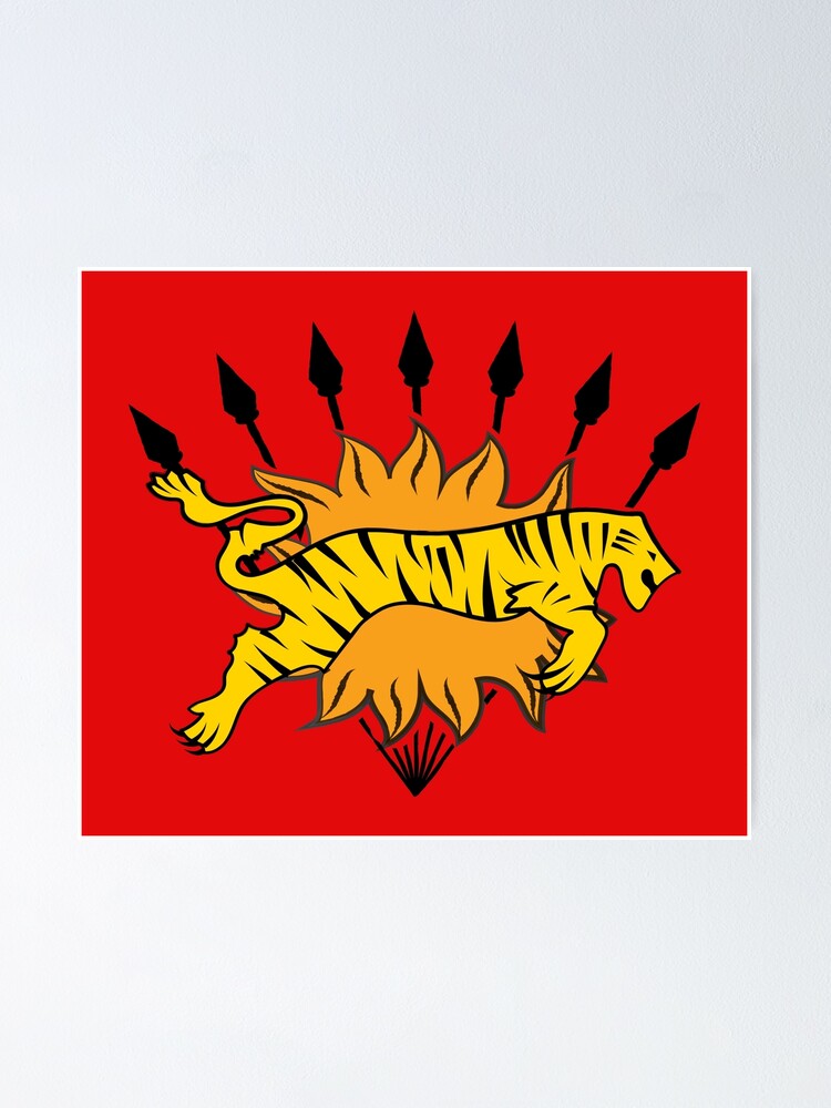 "Chola sigil flag ponniyin selvan " Poster for Sale by arstudioz ...