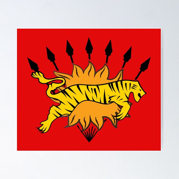 "Chola sigil flag ponniyin selvan " Poster for Sale by arstudioz ...
