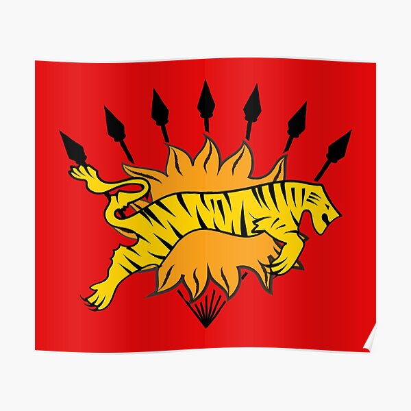 "Chola sigil flag ponniyin selvan " Poster for Sale by arstudioz ...